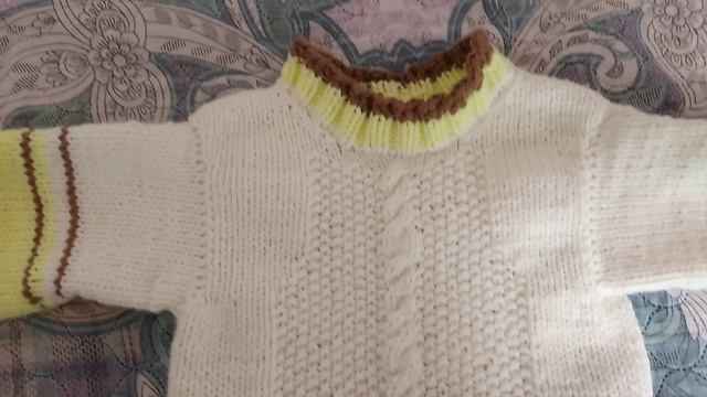 Краткий обзор. Свитер на ребенка 2-3 лет.