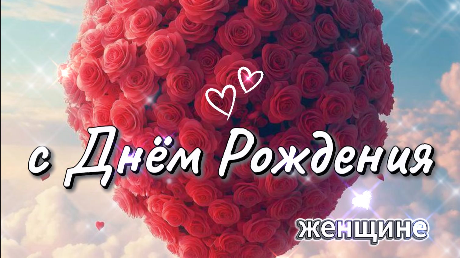 Нежные поздравления с днём рождения женщине красивые и музыкальные 💐 Короткая видеооткрытка