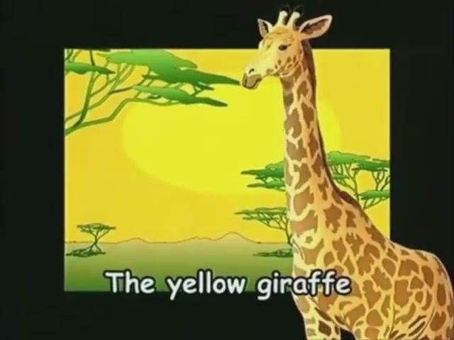 Spotlight 4 - Module 4, Unit 8b - Ex.3 p.64 - Song - The YELLOW Giraffe!