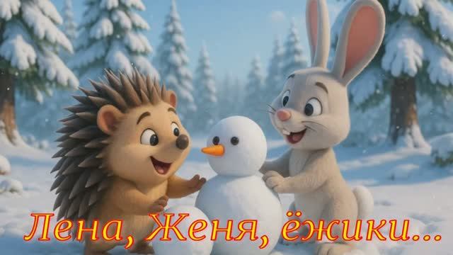 Лена, Женя, ёжики. Стихи, монтаж и генерация звука в ИИ - Е.Доставалов