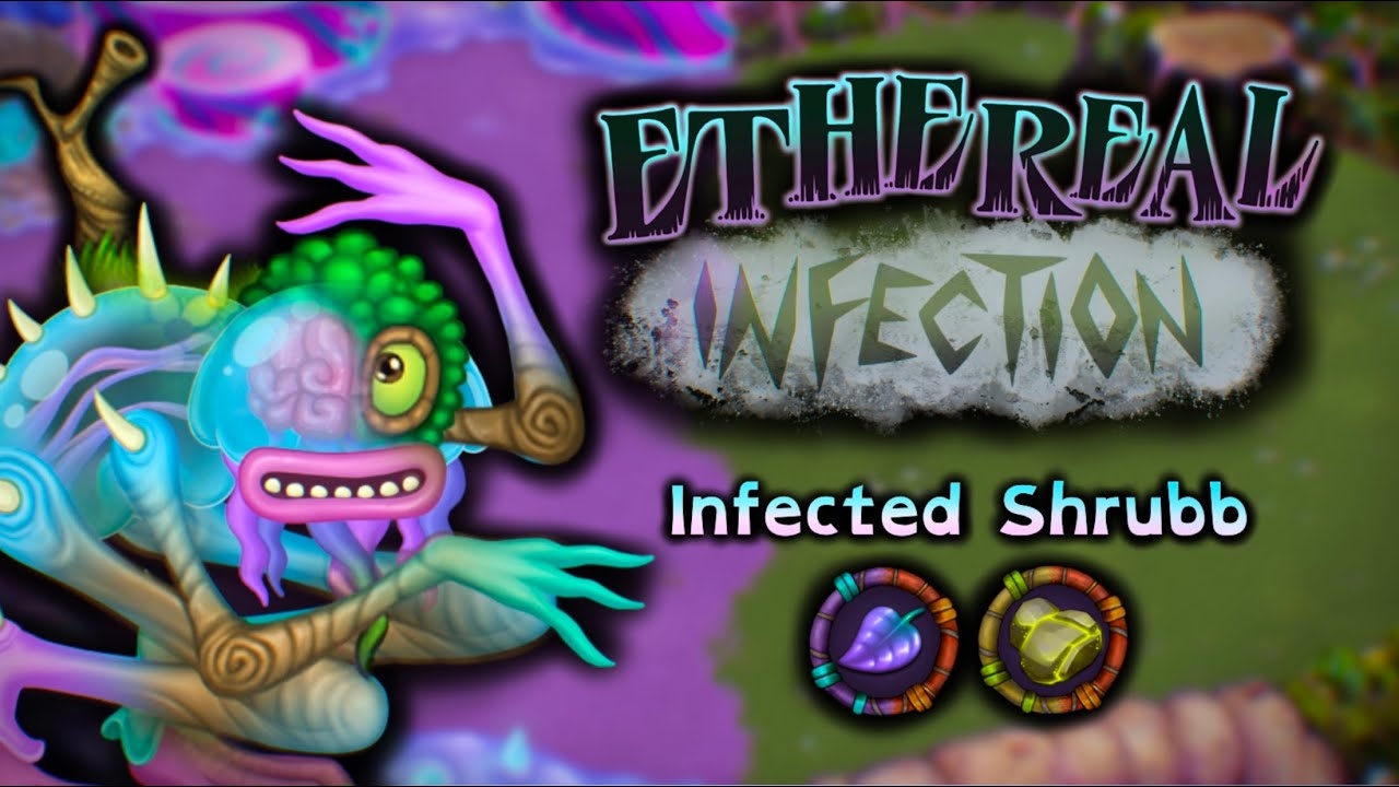 Кустива - Эфирная Инфекция (Зеркальный Остров Растений) - My Singing Monsters (Мои Поющие Монстры)