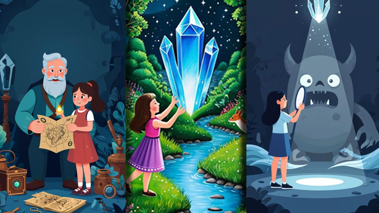 Сказка про девочку Аню и волшебный кристалл