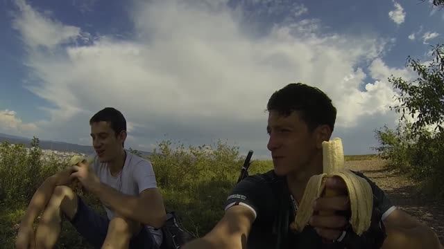 На Титовскую сопку_спуск_падение