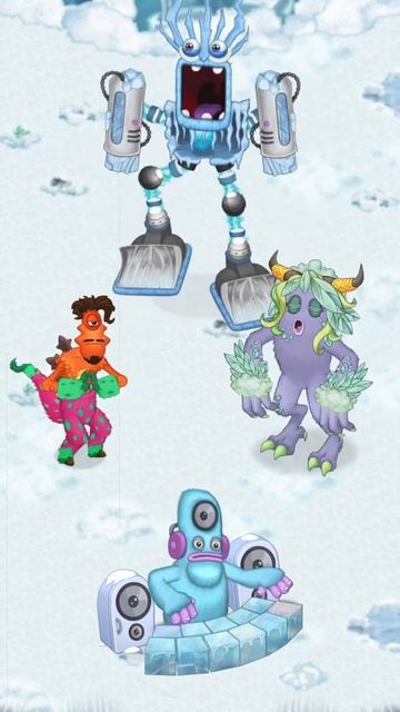 bb-Ящерит$а, Маггпи, Тавкер & Эпический Коробас - Квартет на Острове Холода (My Singing Monsters)