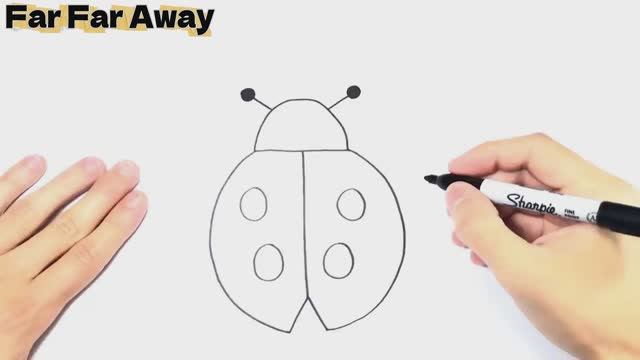 Как нарисовать божью коровку 🐞 Видео для детей 😊