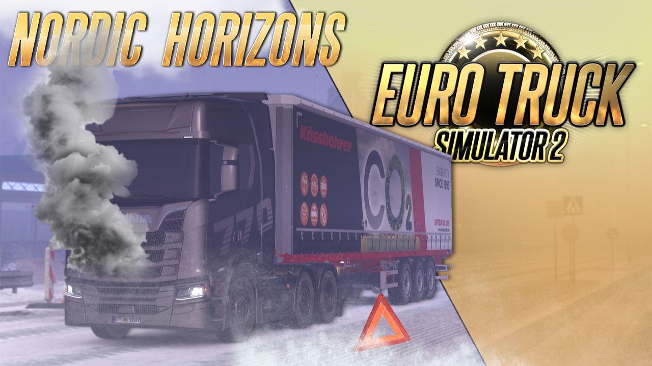 ВОТ, ПОЧЕМУ Я НЕНАВИЖУ ЗИМУ — Euro Truck Simulator 2: Nordic Horizons (1.57.1.15s)