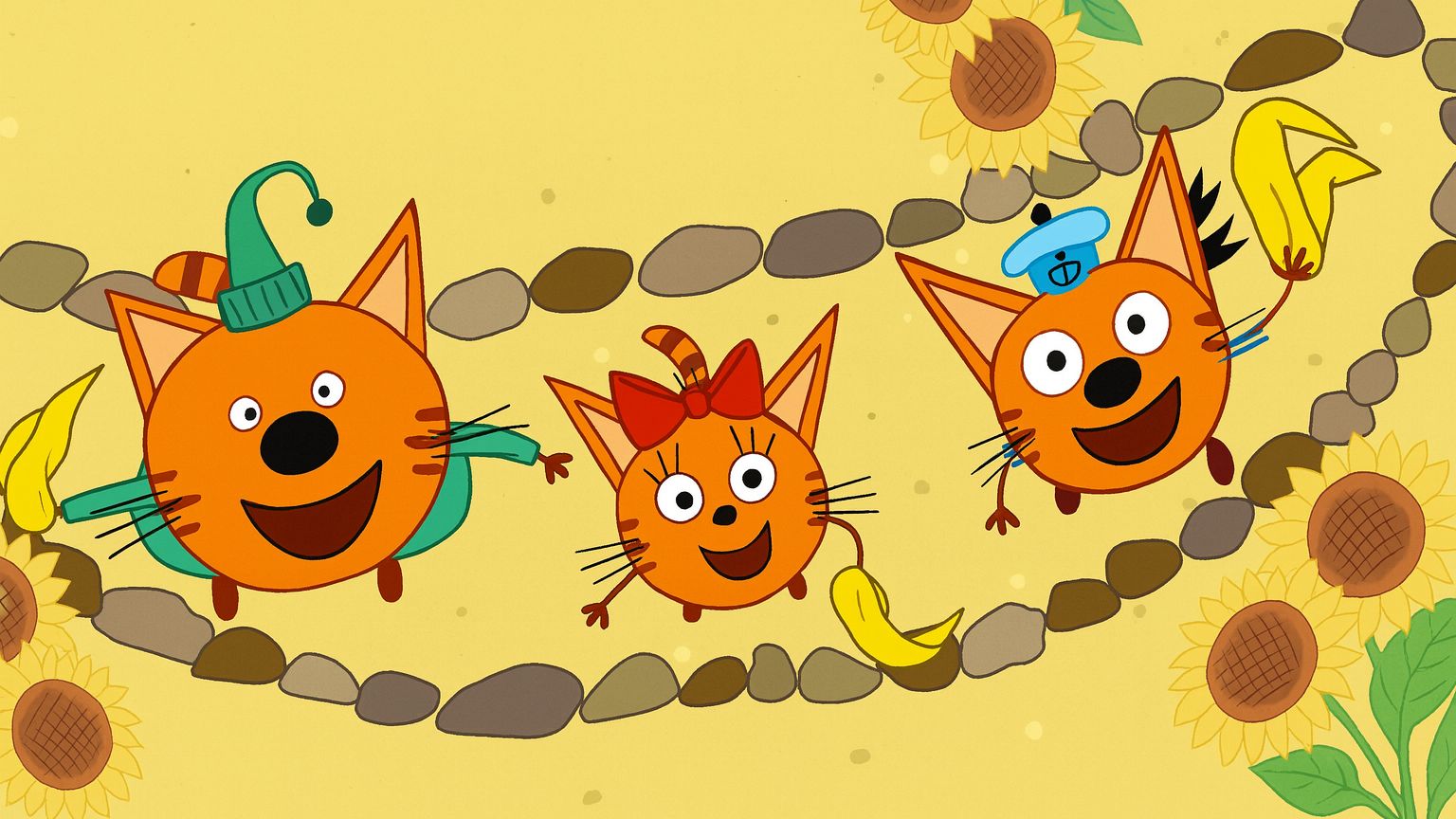 Три Кота — Мультфильм для Детей | На Пикник с Котятами | Три Кота Мультик Смотреть |Развивающая Игра