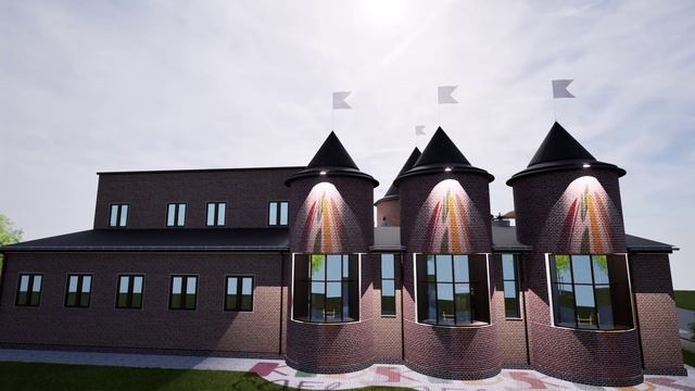 Видео обзор учебного проекта  "Детского кафе" ОАП_111маг_Здание_детского_кафе_Зиновьева_Е_А