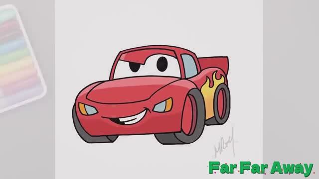 Как нарисовать Молния Маккуин 🚗  Видео для детей 🤩