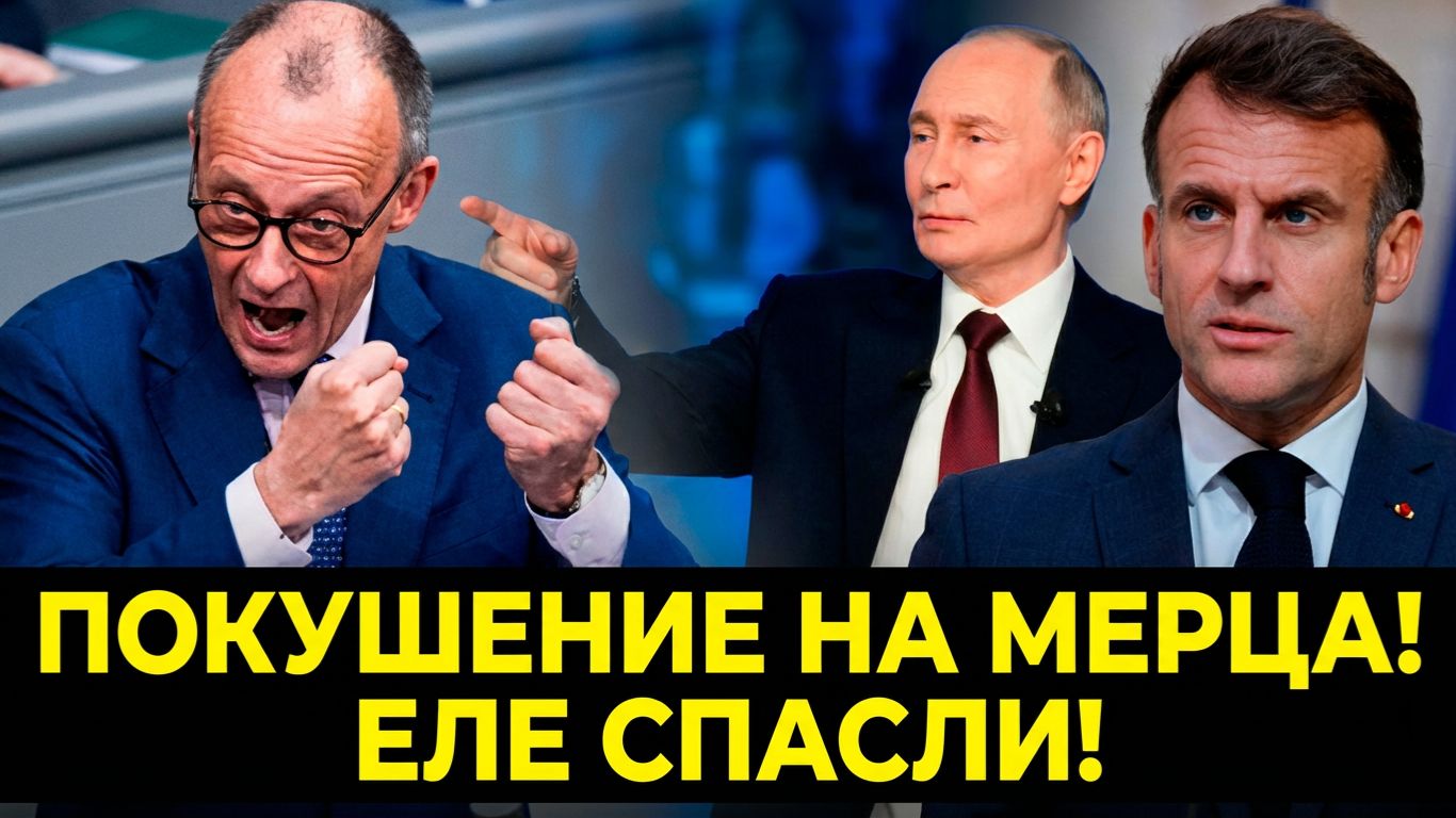 «Пошел вон!» разъяренная толпа едва не растерзала канцлера Мерца. Германия в Шоке!