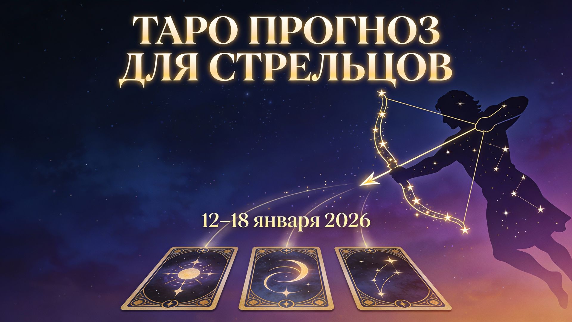 Таро прогноз для Стрельцов с 12 января — 18 января 2026 года 🔮♐✨