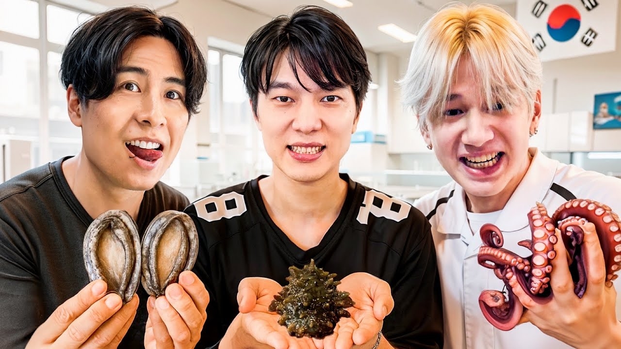 Пробуем Живую Еду в Корее Челлендж | Самая несъедобная еда | Хангуки