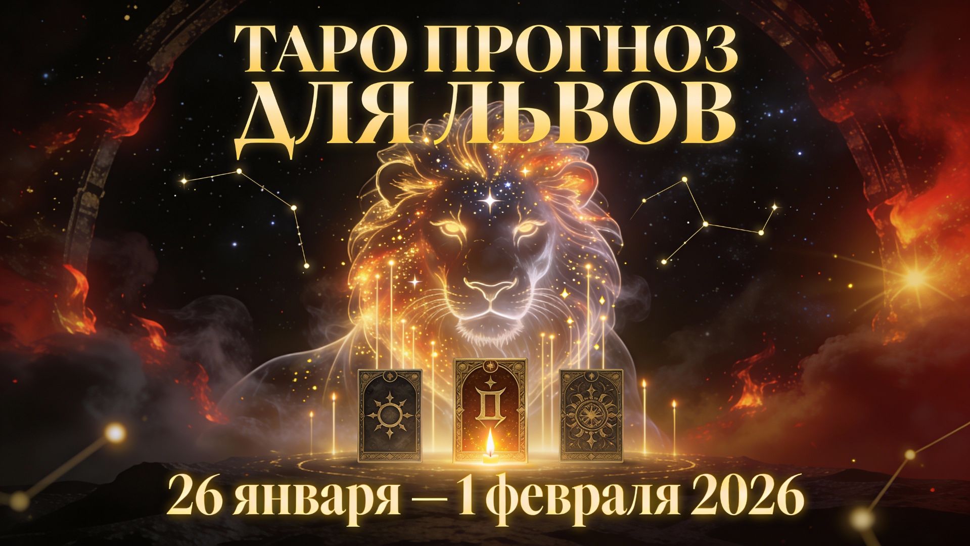 Таро прогноз для Львов с 26 января — 1 февраля 2026 года 🔮♌✨