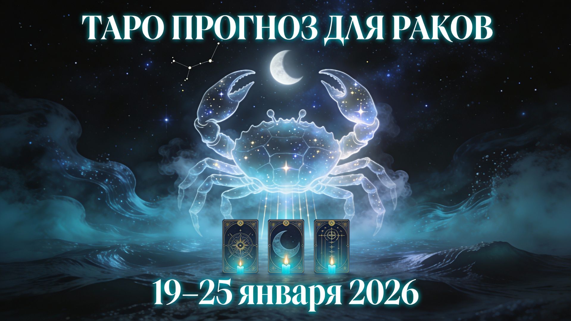 Таро прогноз для Раков с 19 января — 25 января 2026 года 🔮♋✨