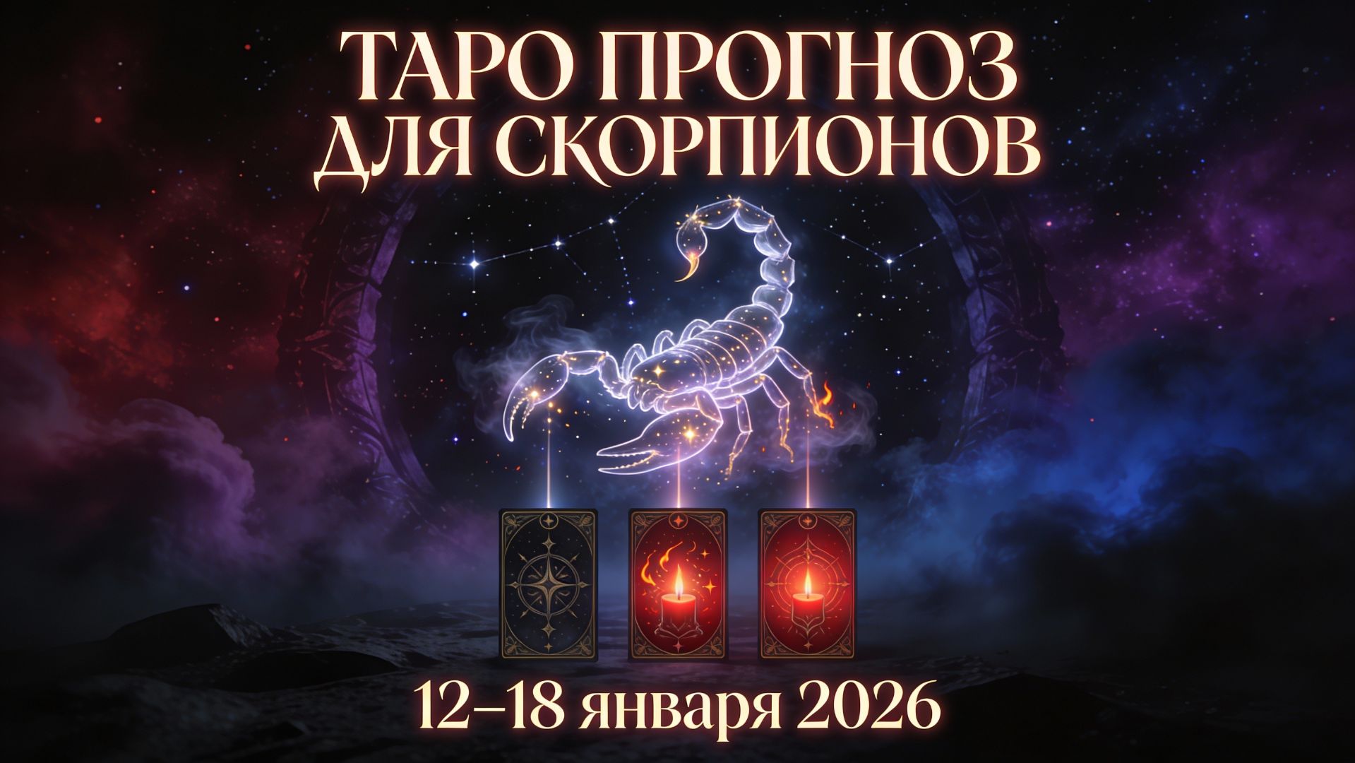 Таро прогноз для Скорпионов с 12 января — 18 января 2026 года 🔮♏✨