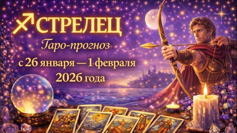 Таро прогноз для Стрельцов с 26 января — 1 февраля 2026 года 🔮♐✨