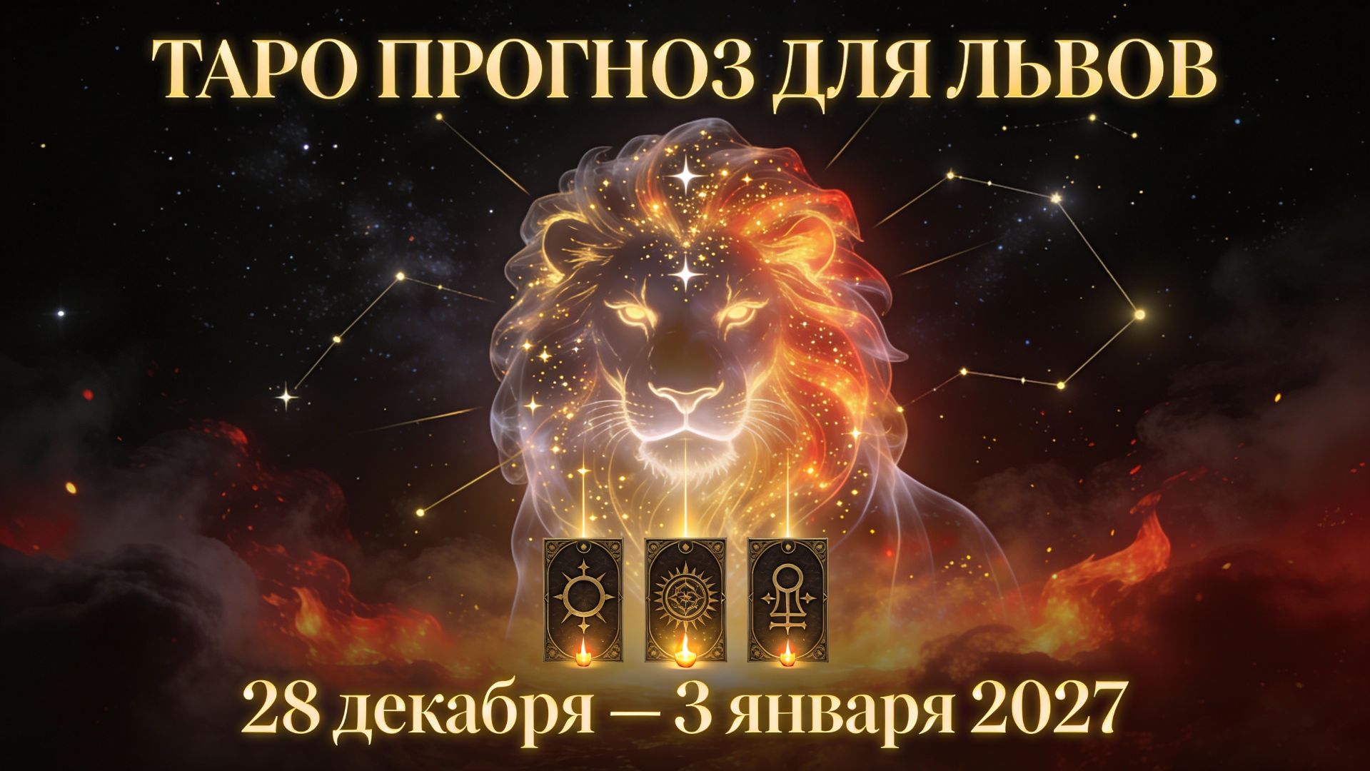 Таро прогноз для Львов с 28 декабря — 3 января 2027 года 🔮♌✨
