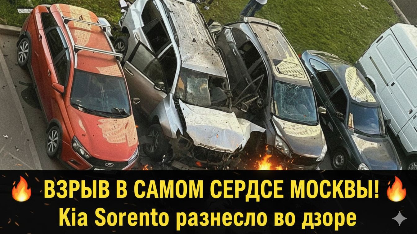 🔥 ВЗРЫВ В САМОМ СЕРДЦЕ МОСКВЫ! Kia Sorento разнесло во дворе — водитель в коме, район в шоке!