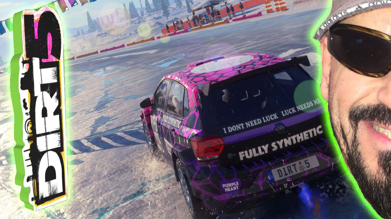 Гонки в кромешной тьме на замерзшей реке DIRT 5