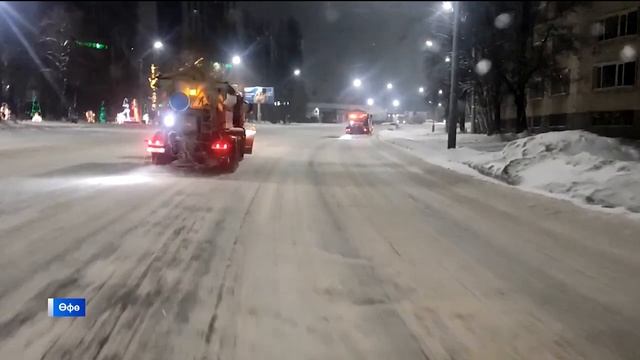 Өфө урамдарынан 10 мең кубометр ҡар сығарылған