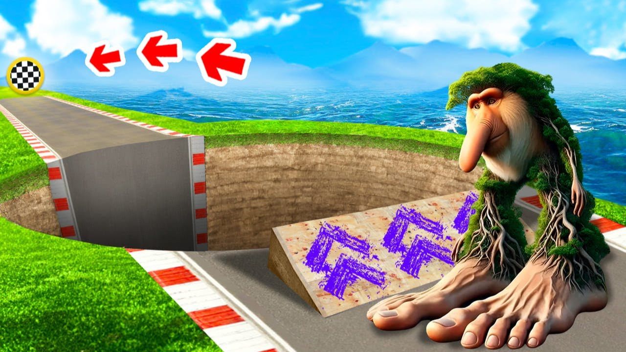 СМОЖЕТ ЛИ БРЕЙНРОТ ПРОЕХАТЬ ЧЕРЕЗ ОГРОМНУЮ ЯМУ В ГТА 5 ? - ЭКСПЕРИМЕНТ В GTA 5