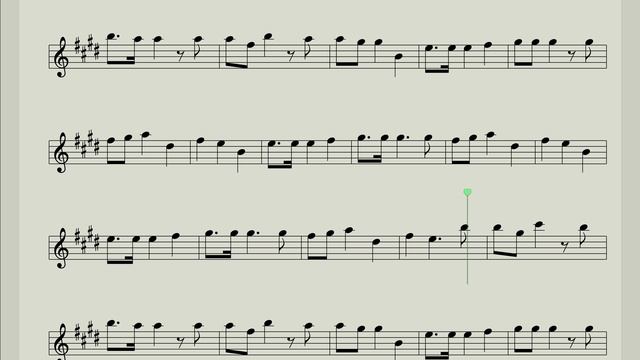 O Chrsitmas Tree - Рождественская песня для саксофона альт - Ноты и минус sax1