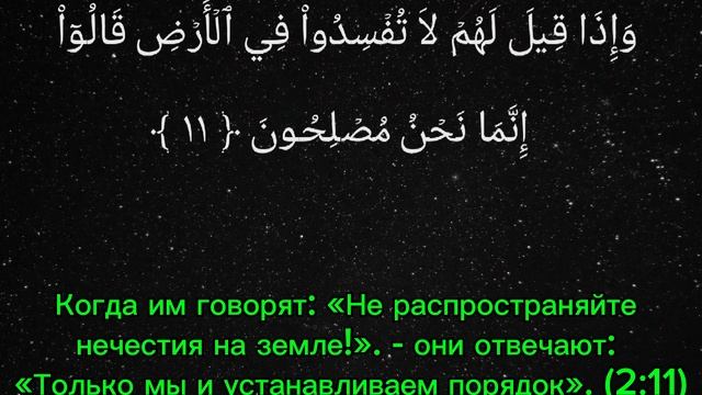 Сура 2. Аль-Бакара (Корова) 6-16 аят