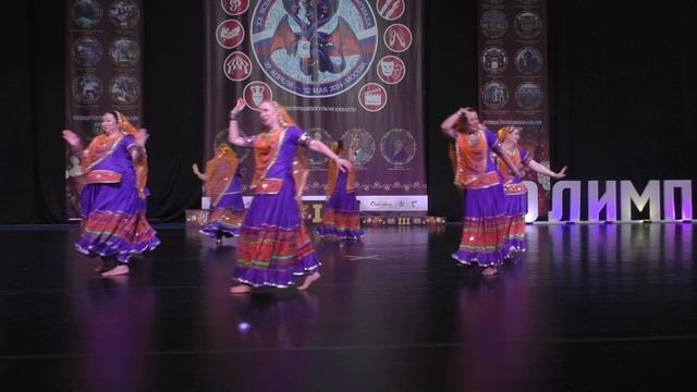 Гхум Гхумар Гхум |  индийский народный танец  | Конкурс | Олимпиада Бхартия Нритья | Москва | Россия