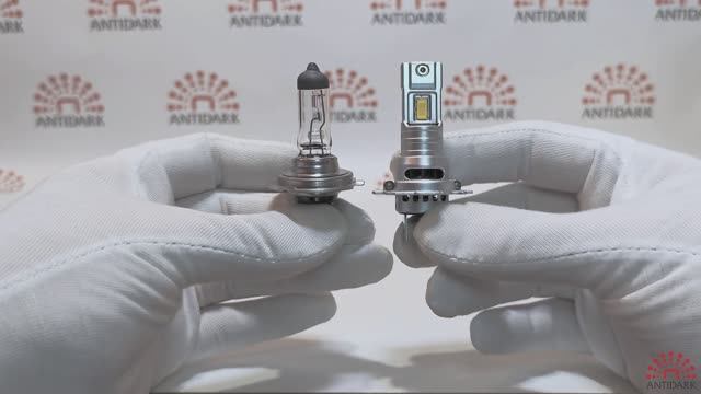 LED лампы H7 с теплым светом 4300K