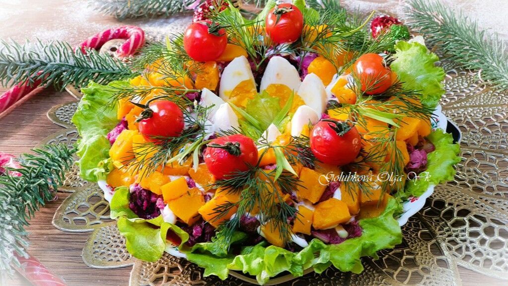 Салат из тыквы и консервированного тунца