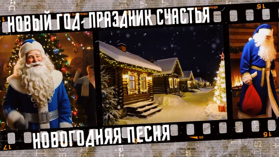 Новогодняя песня "Новый год - праздник счастья и мечты".