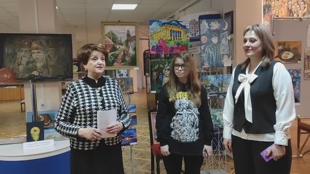 Открытие художественной выставки «Порог года» студентки ФИСТ ДонНТУ Валерии Кущ