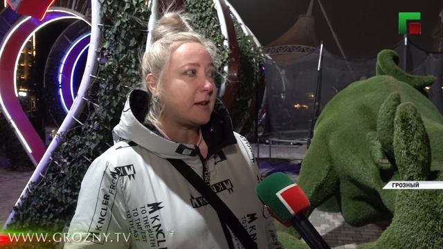 Грозный радует гостей и жителей новогодней атмосферой