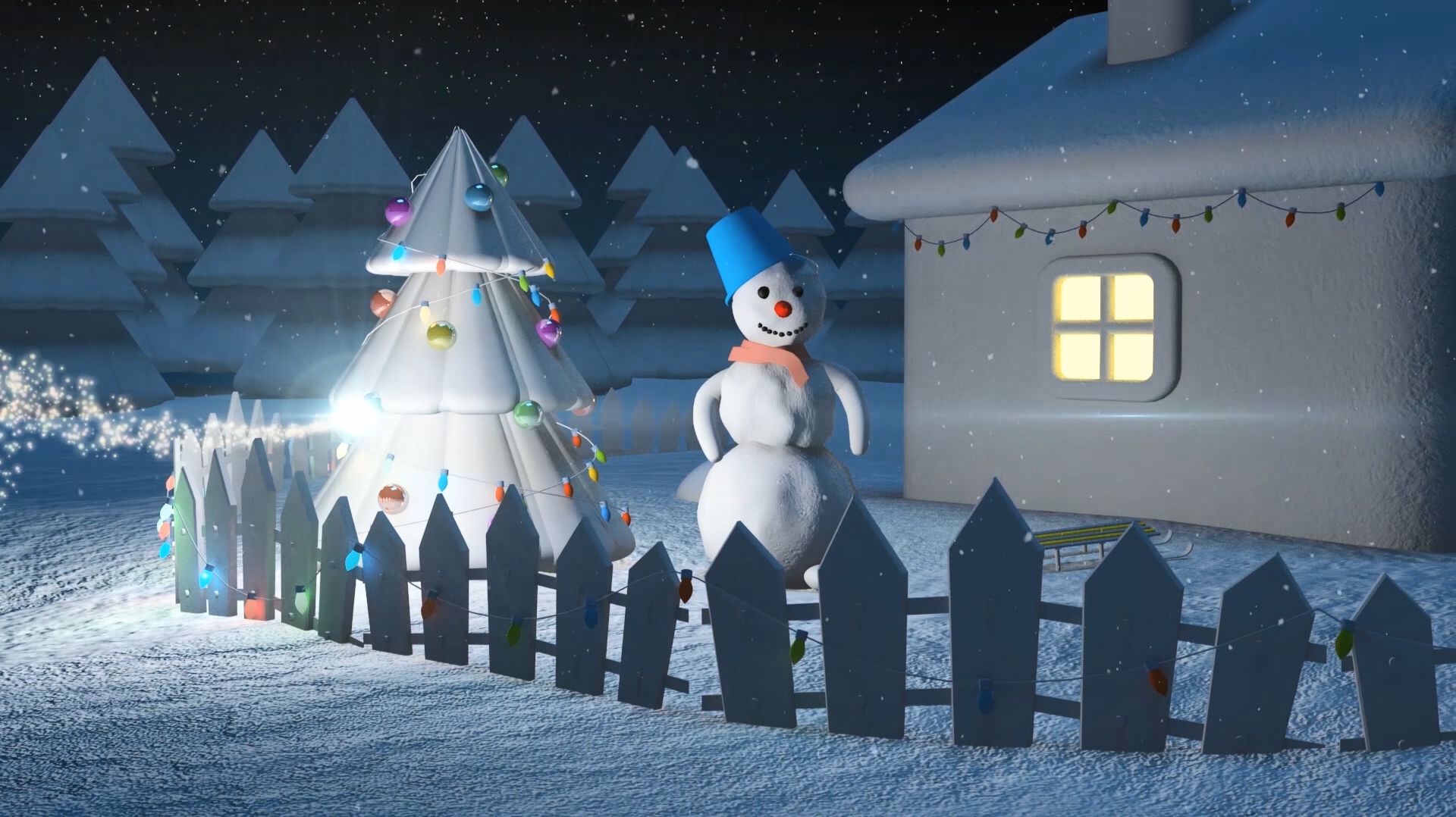 Новогодняя заставка - С Наступающим Новым Годом 2026 !!! футаж интро поздравление