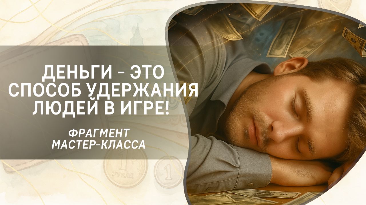 Деньги - это способ удержания людей в игре! Фрагмент мастер-класса "Денежный поток в Новом Времени"