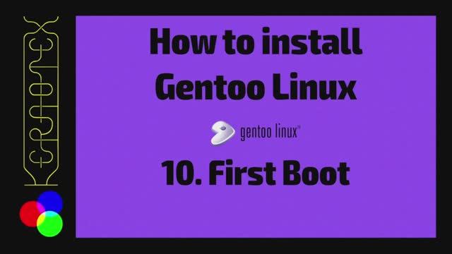 10 Первая загрузка — как установить Gentoo Linux
