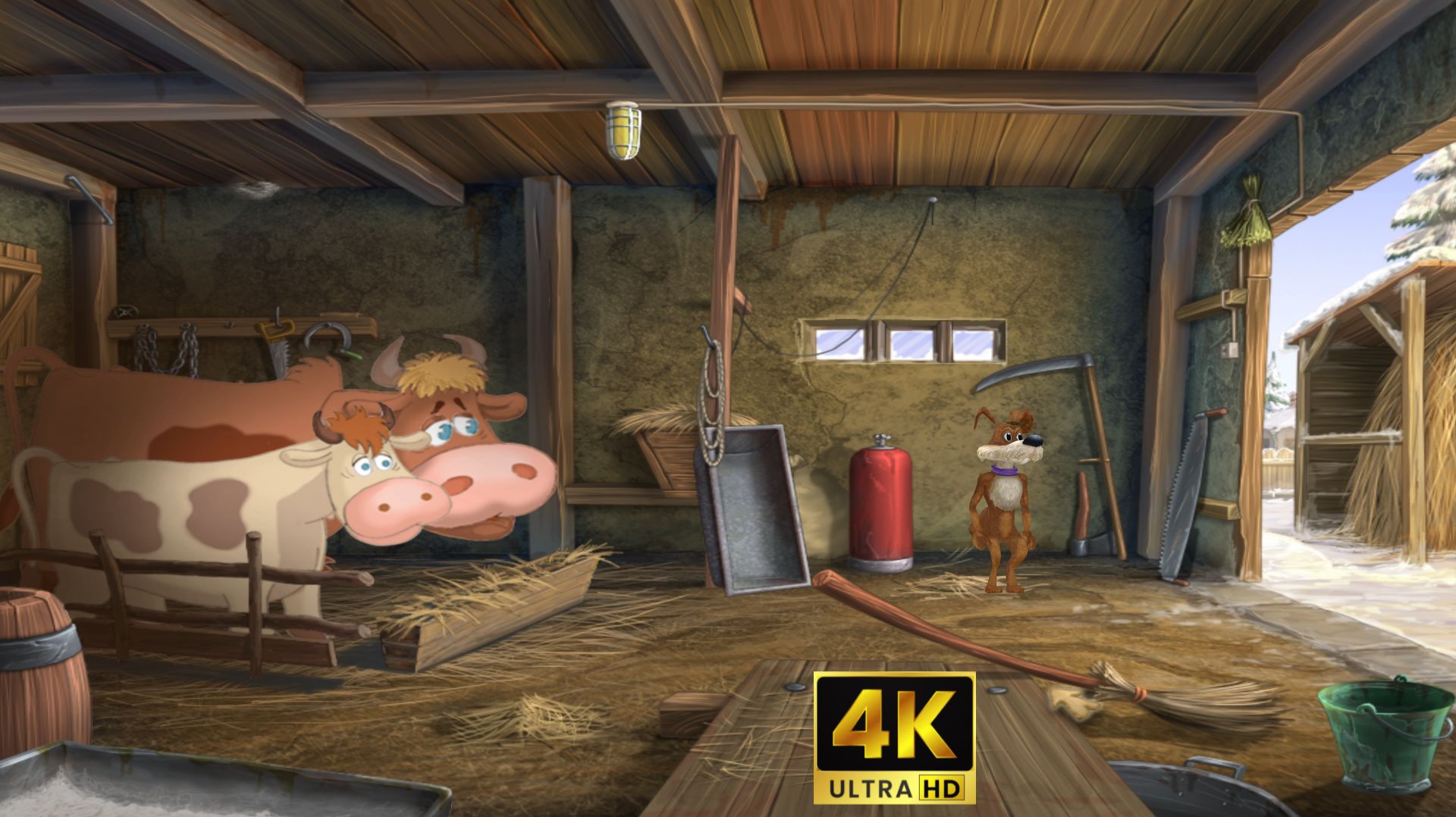 Трое из Простоквашино 5 - Новый Год - Прохождение в 4К - Часть 1