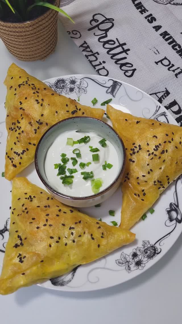 Белковая самса без муки в пп варианте.