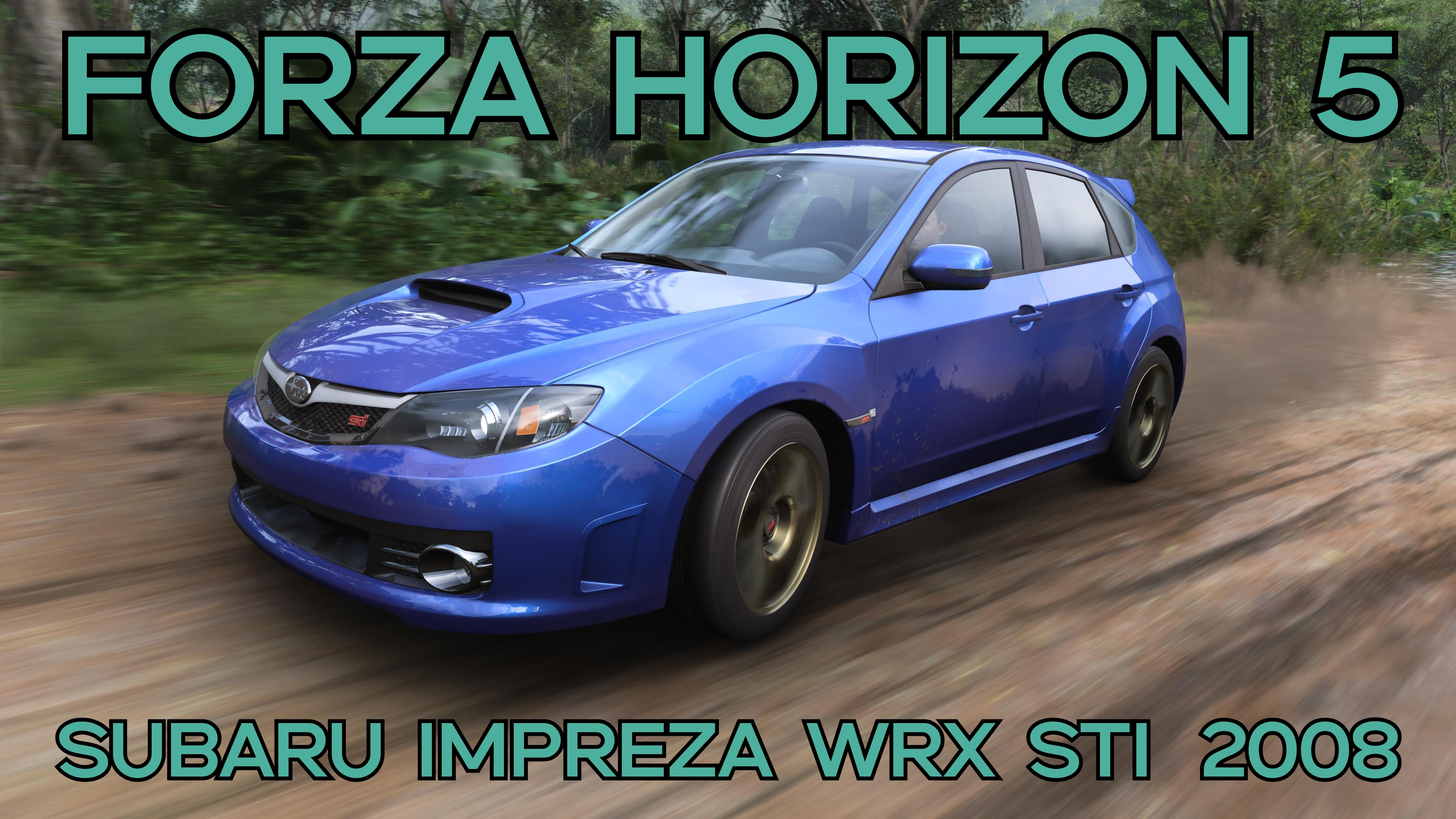 Subaru Impreza WRX STI 2008 — японский талисман раллийных побед в мире Forza Horizon 5 🌍⚡️