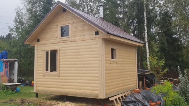 Баня из профилированного бруса под ключ Пестово - строительство в Cпб и Ленинградской области