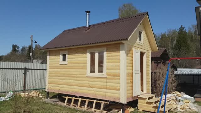 Построить баню из сухого профилированного бруса под ключ Пестово - в Спб и Ленинградской области