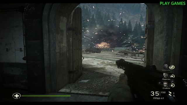 прохождение  игры  Call of Duty WWII Русская озвучка. ФИНАЛ  без комментариев