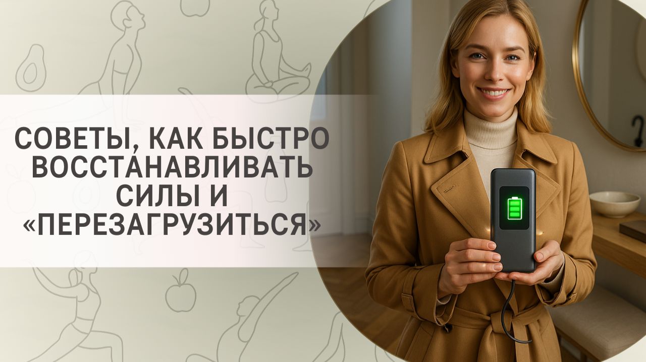 Советы, как быстро восстанавливать силы и «перезагрузиться»