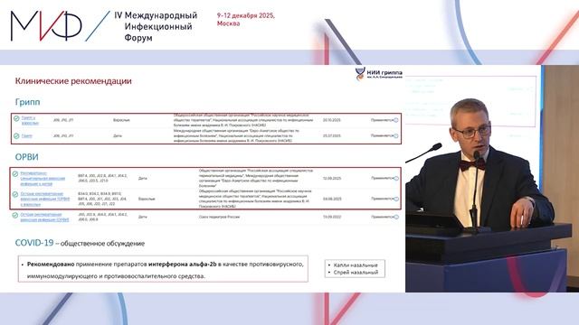 11.12.25 Зал Сеченов. Инфекции, передающиеся воздушно-капельным путем