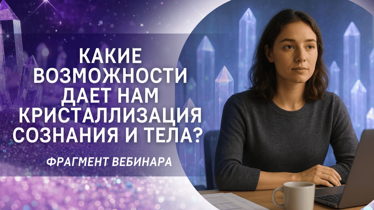 Какие возможности дает нам кристаллизация сознания и тела? Фрагмент вебинара «Исцеляющий кристалл»
