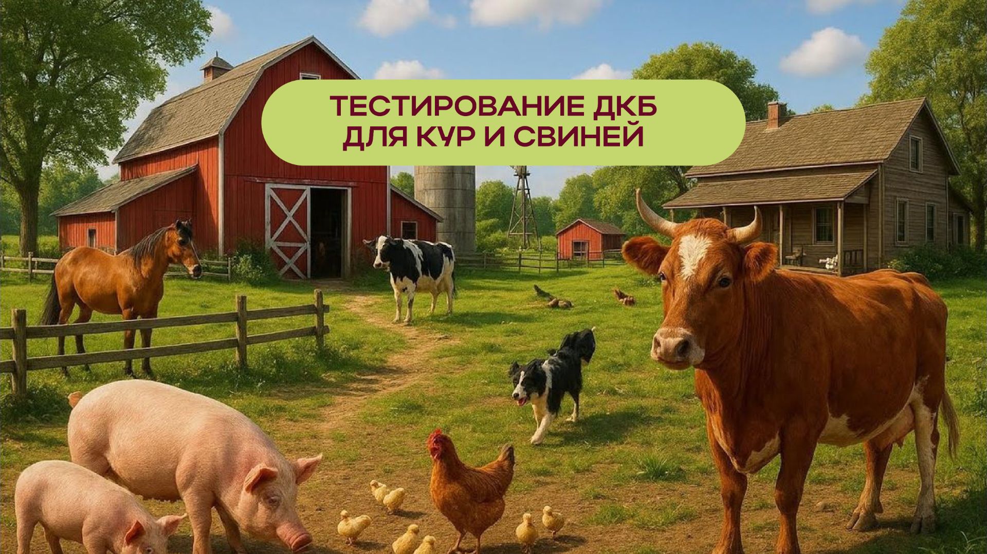 2 недели тестирования витаминов ДКБ для кур и свиней