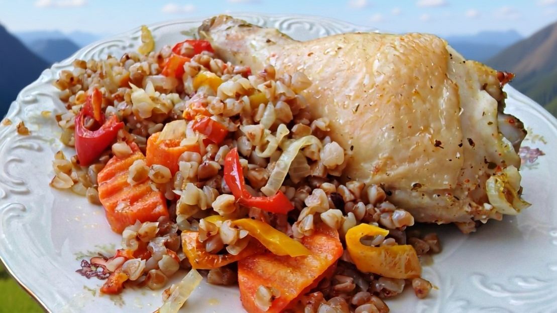 Настоящая домашняя еда: как сделать гречку с голенью такой сочной, что пальчики оближешь!