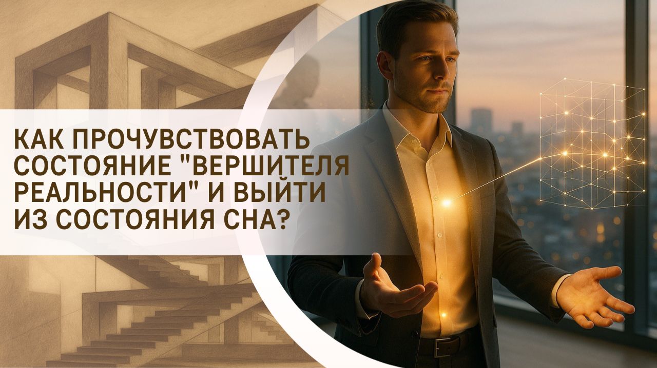 Как прочувствовать состояние "Вершителя реальности" и выйти из состояния сна?