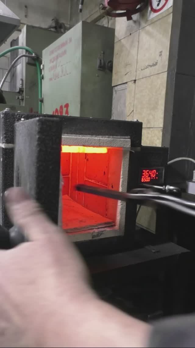 Закалка линеек из углеродистой стали У8А