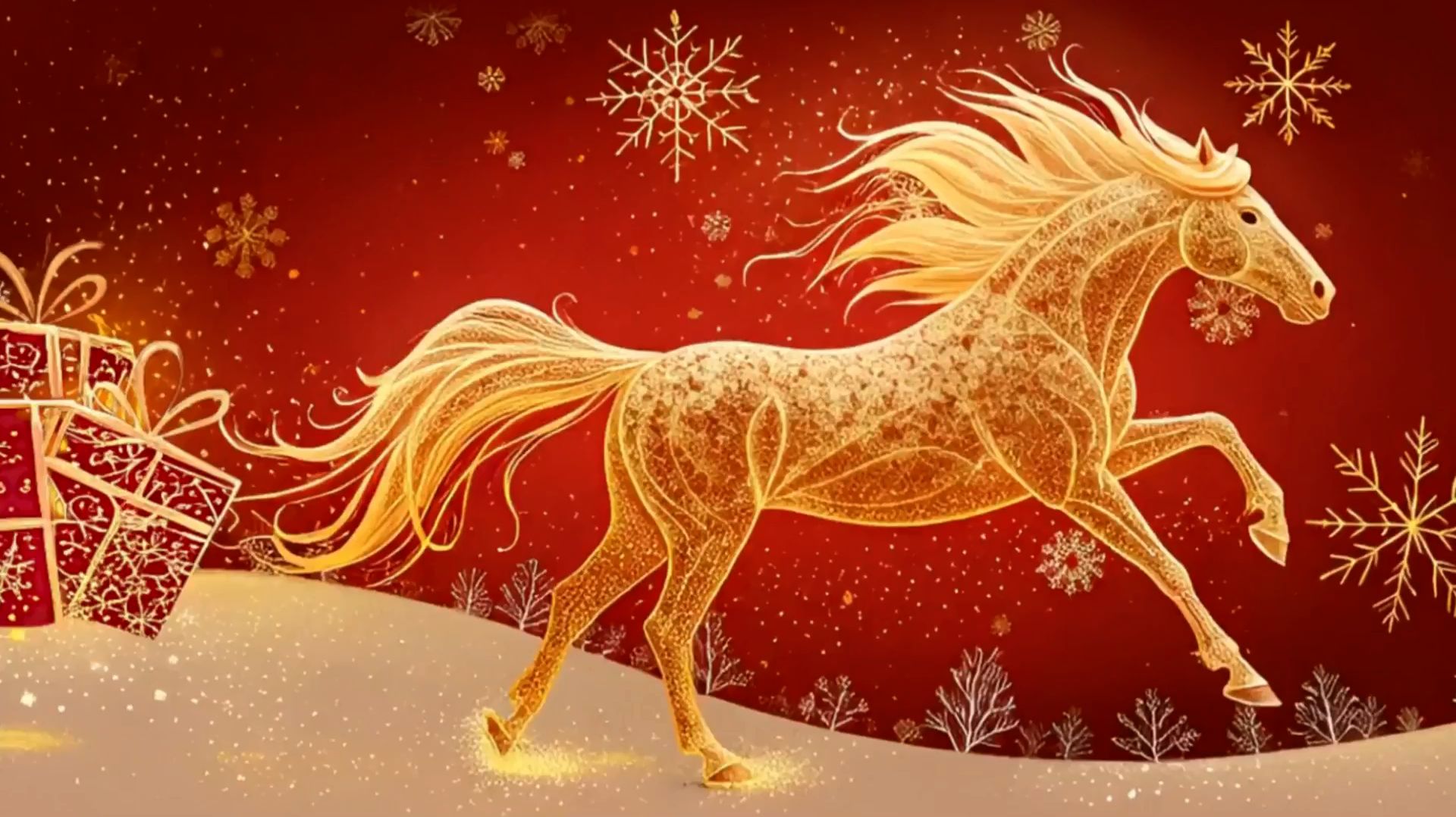 Год Огненной Лошади 2026 | Футажи для видео